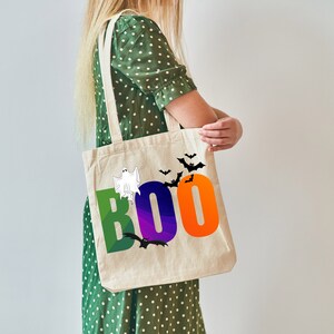Halloween Ghost Clipart: Spooky Boo Sign With Bats (PNG Digital ...