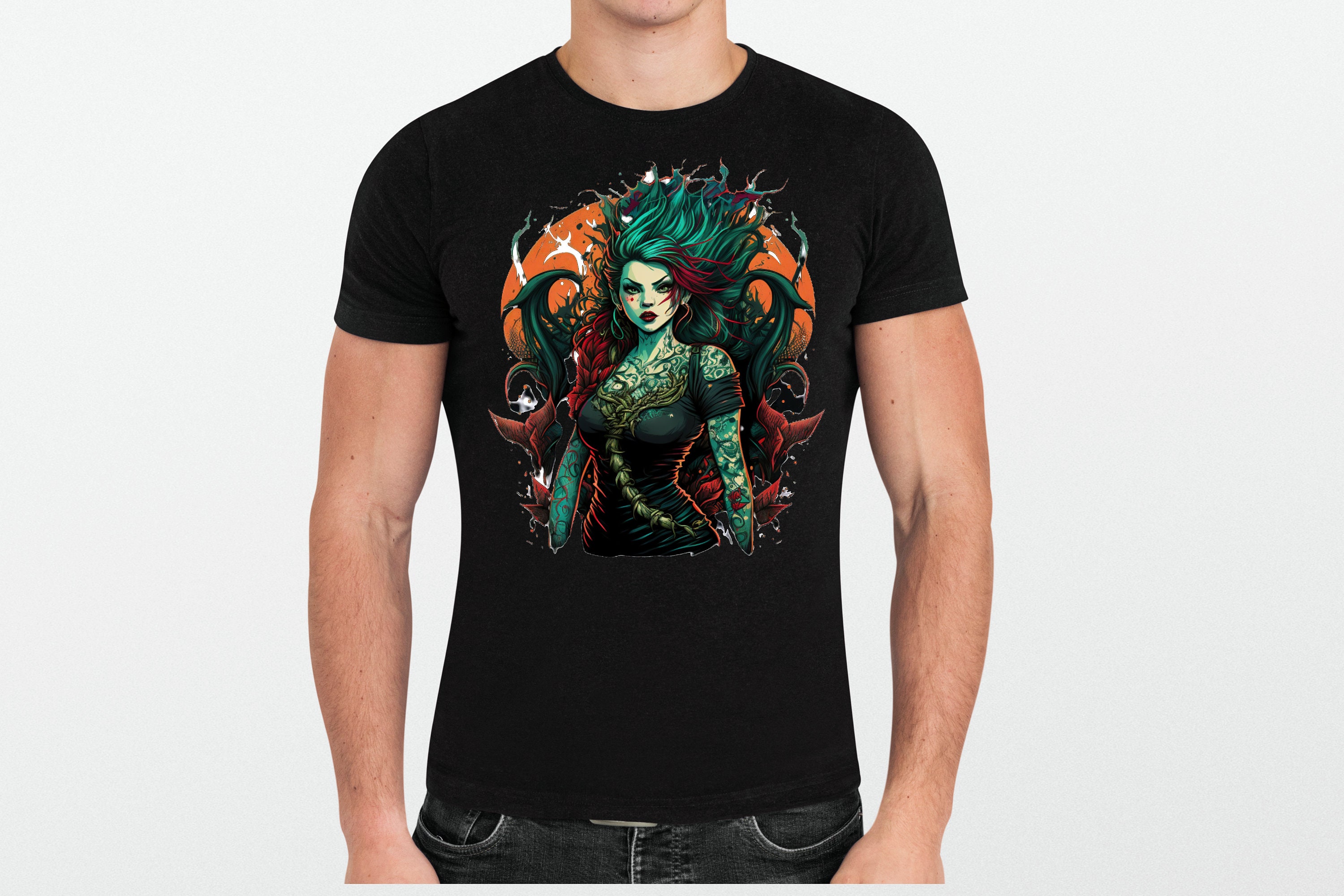 6 Mermaid Punk Sublimation Bundle Png, Printable, Instant Download Pngs ...