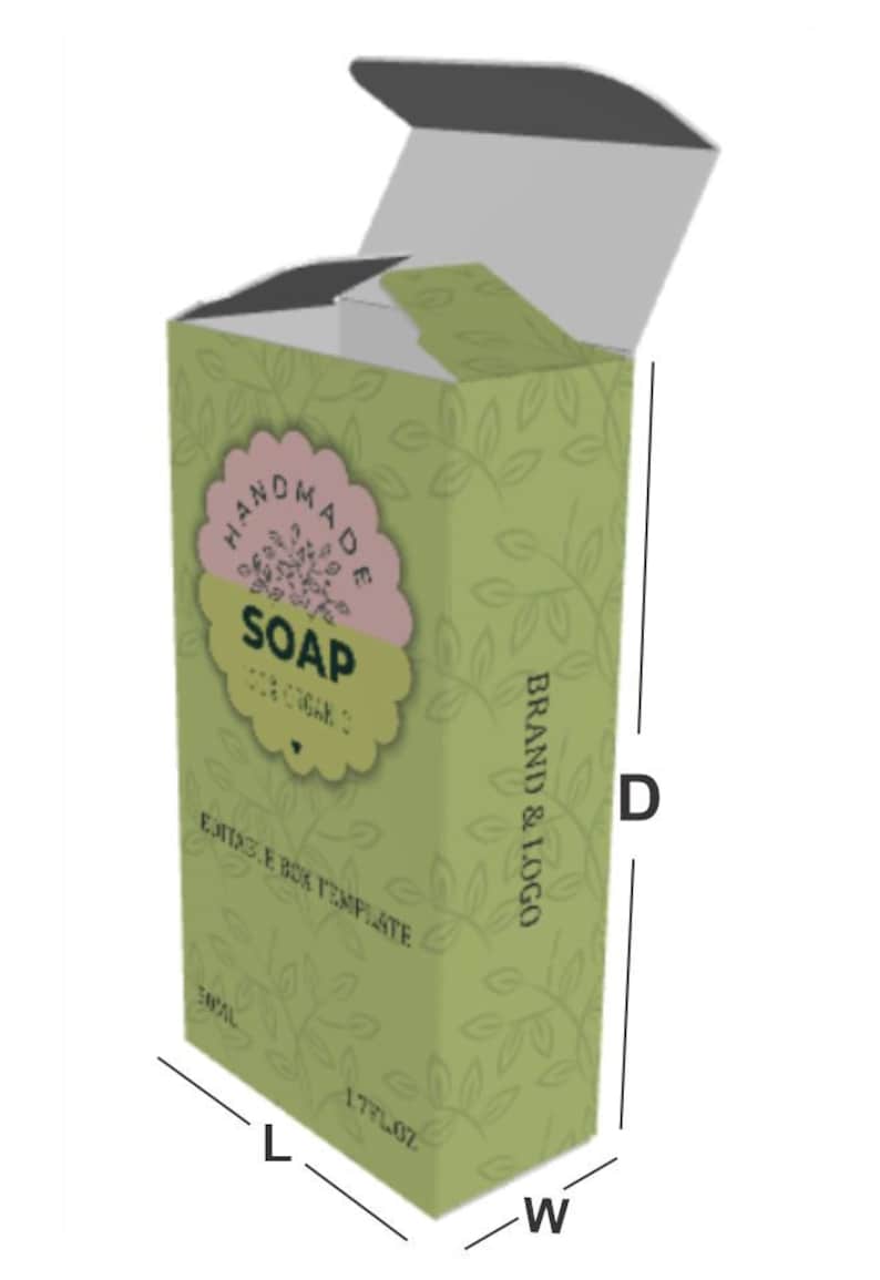 Soap Box Template: DIY Packaging, Customizable Pdf/ai (5 Sizes ...