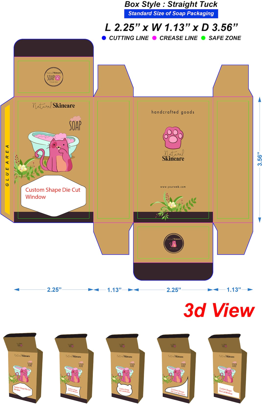 Soap Box SVG, Soap Box Template, Soap Packaging Template, Canva, PDF ...