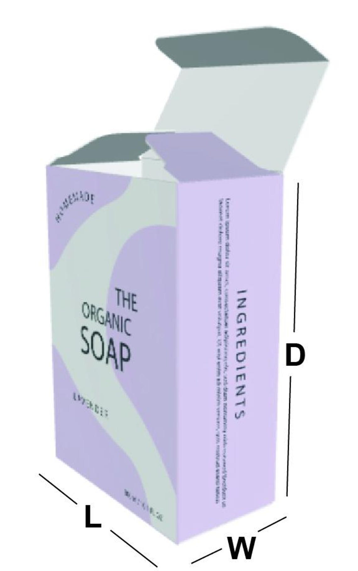 Soap Box Template: Customizable Packaging With Window (PDF, AI) - Etsy