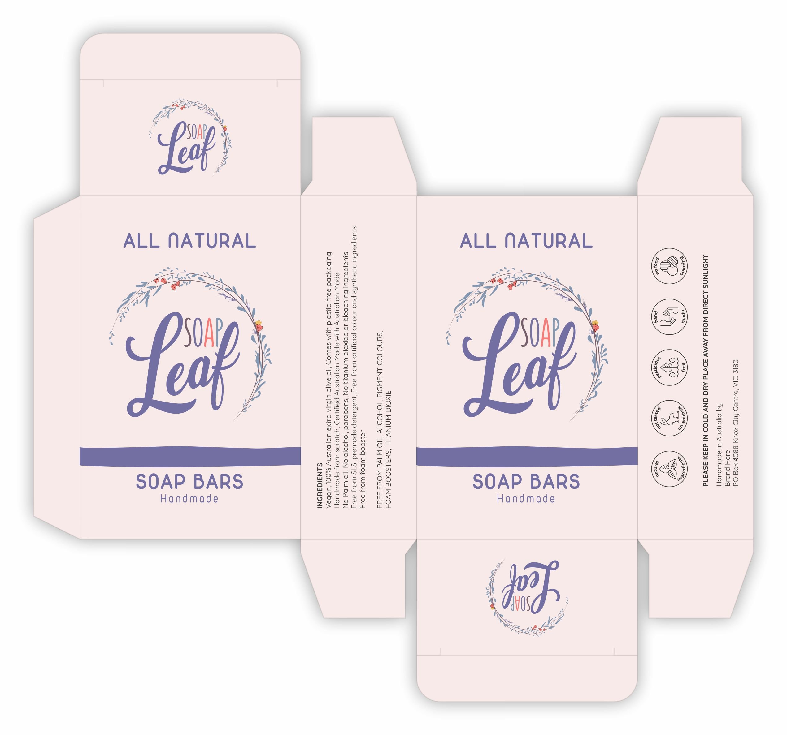 Soap Box Template: DIY Packaging, Customizable Pdf/ai (5 Sizes ...