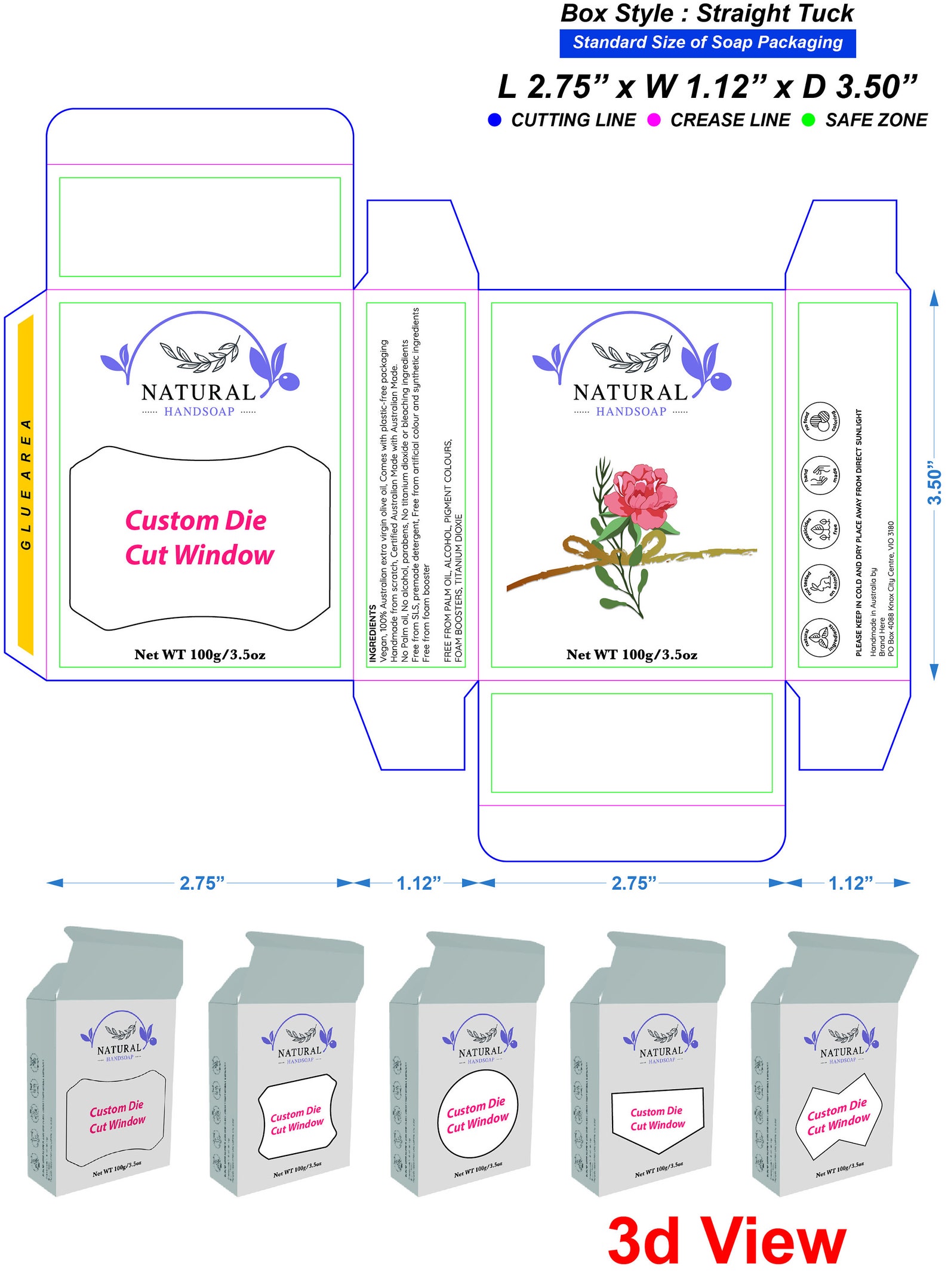 Soap Box SVG, Soap Box Template, Soap Packaging Template, Canva, PDF ...