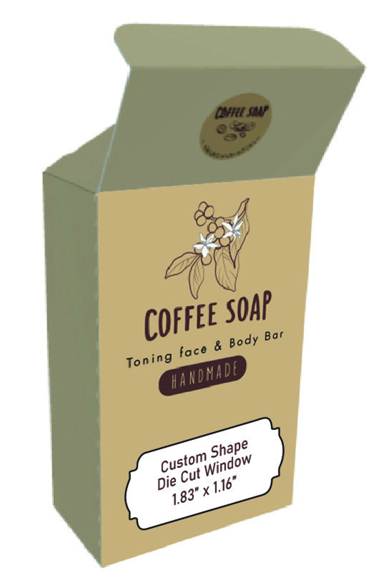 Soap Box Template: 5 Window Die-cuts (PDF, Ai) - Etsy