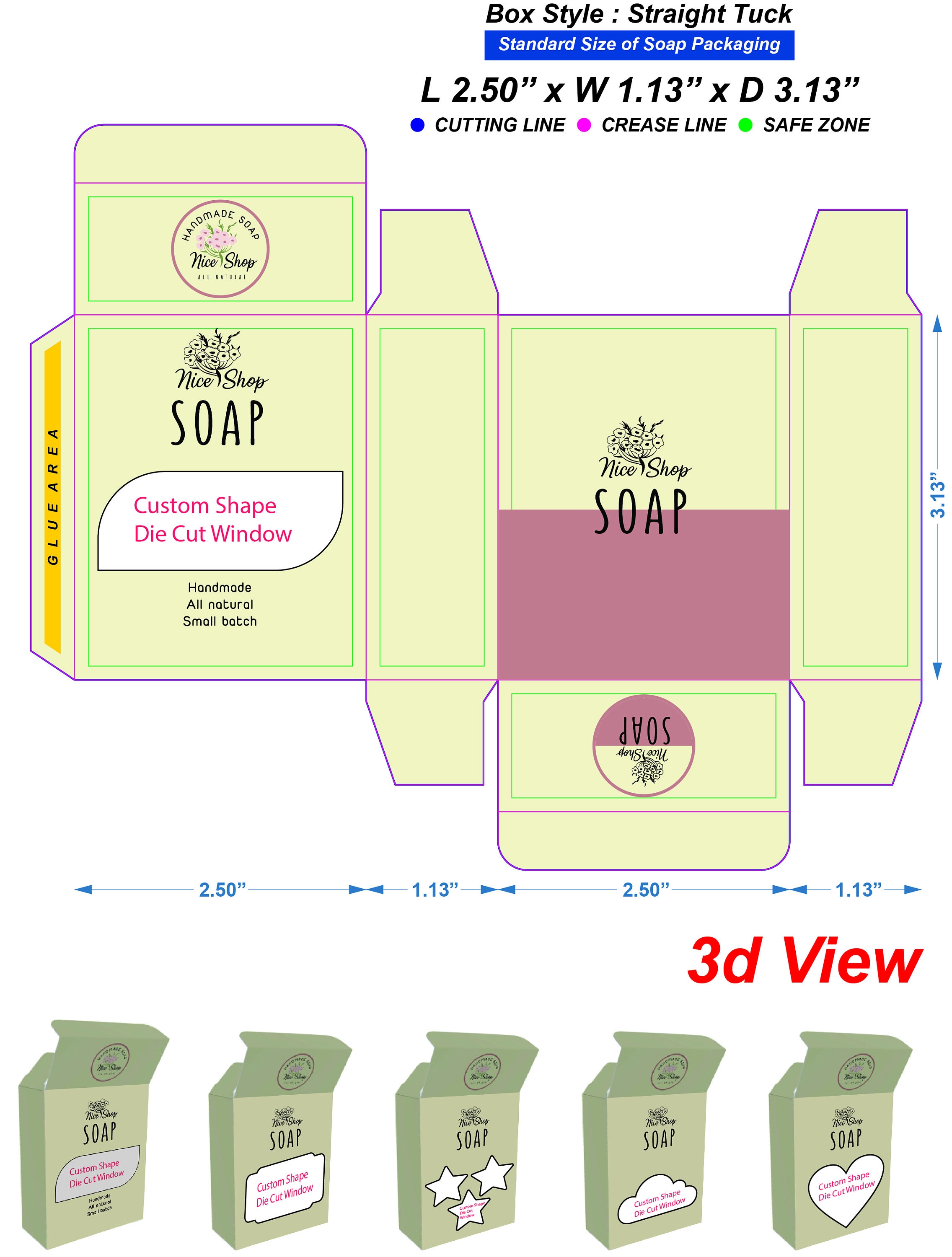 Soap Box SVG, Soap Box Template, Soap Packaging Template, Canva, PDF ...