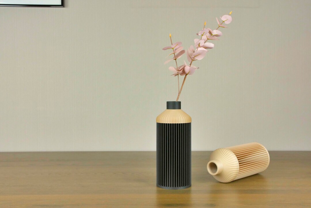 MIO Vase - Natural Wood 4 - Wooden Vase for Dried Flowers - Etsy