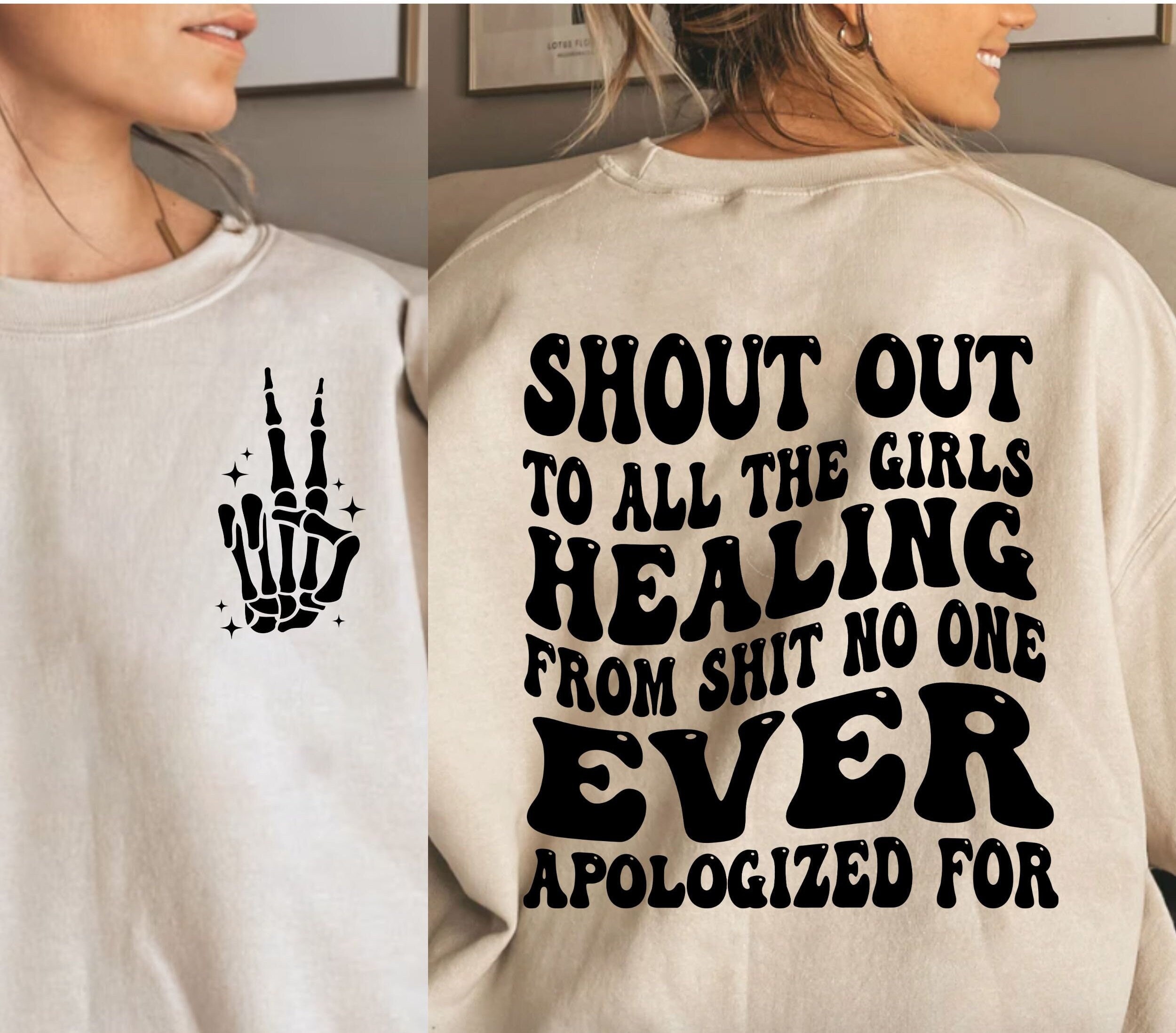 Shout Out to All the Girls Svg Png, Retro Wavy Text, Wavy Svg, Shirt ...