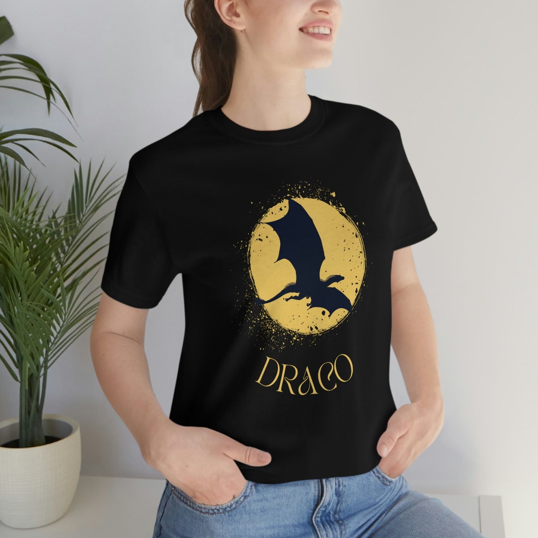 Draco T Shirt, Black Tee, Unisex T Shirt, Graphic Tee - Etsy