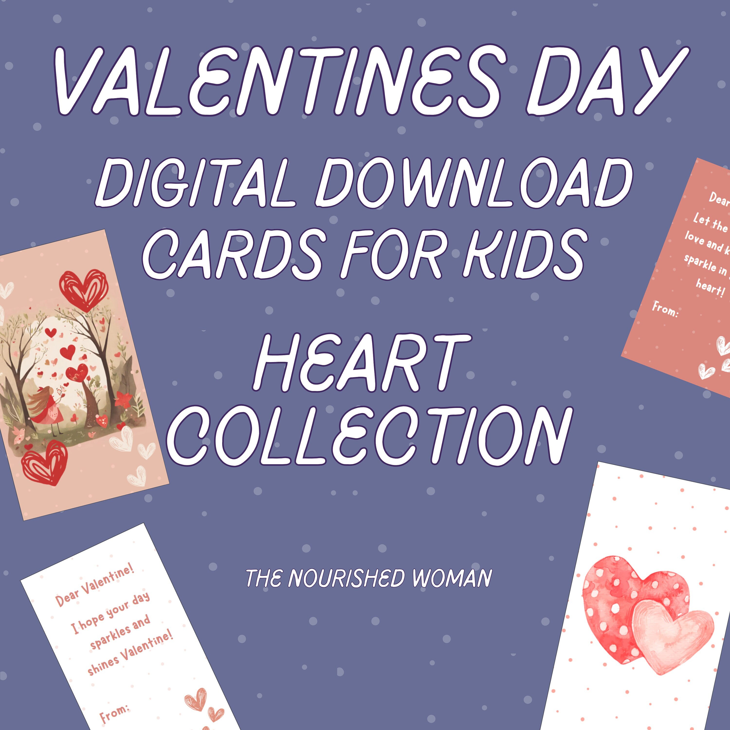 Printable Valentine Cards for Kids Instant Download Valentine's Day ...