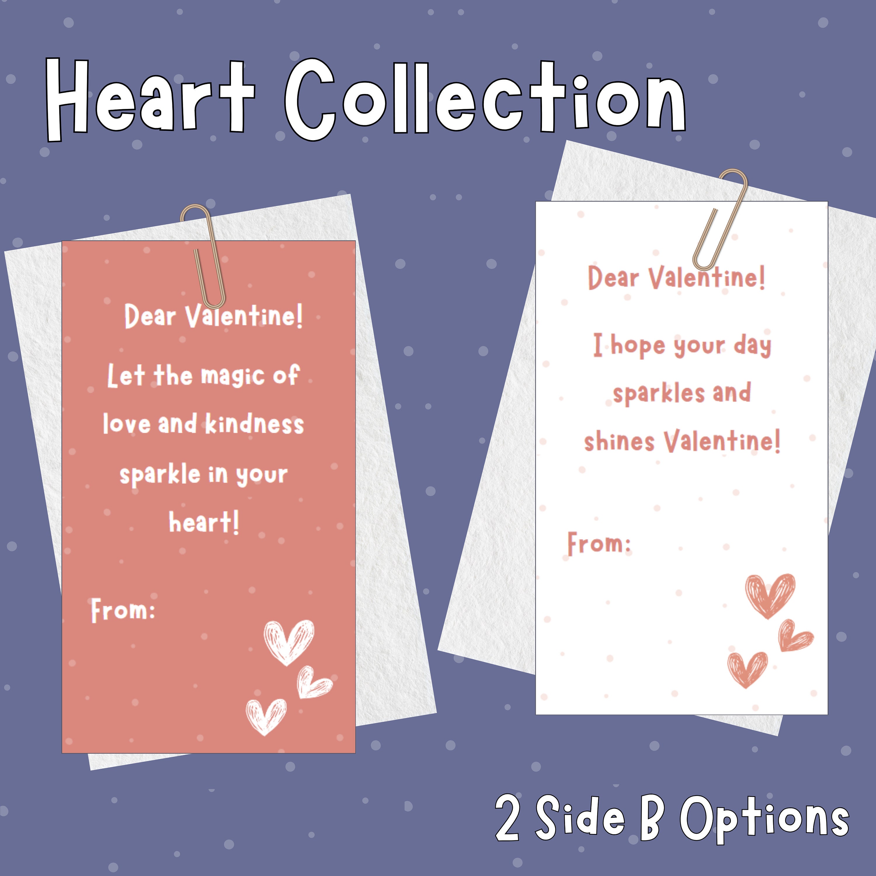 Printable Valentine Cards for Kids Instant Download Valentine's Day ...