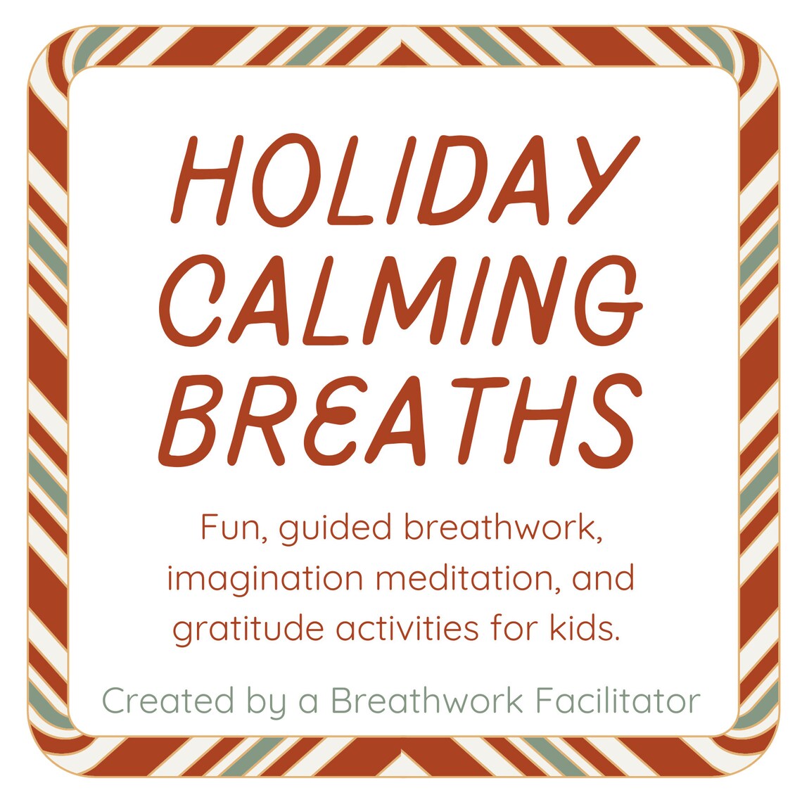 Holiday Calming Breaths - for Kids - Etsy