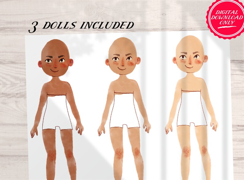 Paper Dolls Printable Craft | Instant Download | Busy Book Activity ...