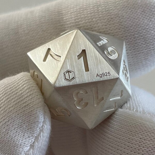Solid Silver Dice - Etsy
