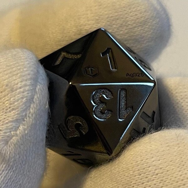 Solid Silver Dice - Etsy