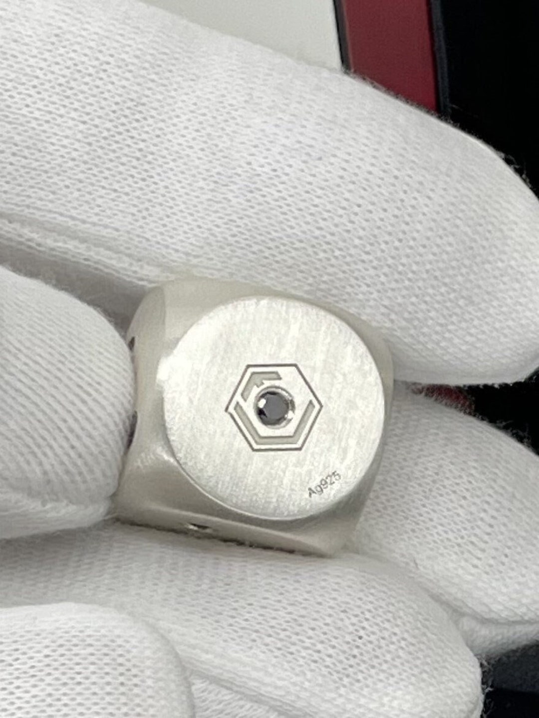 Cube Made of 925 Sterling Silver With 21 Black Diamonds, Solid, 16 Mm ...