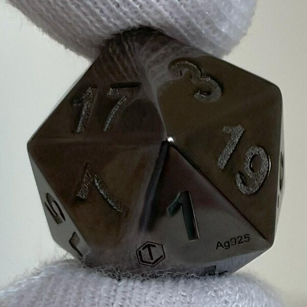 Solid Silver Dice - Etsy