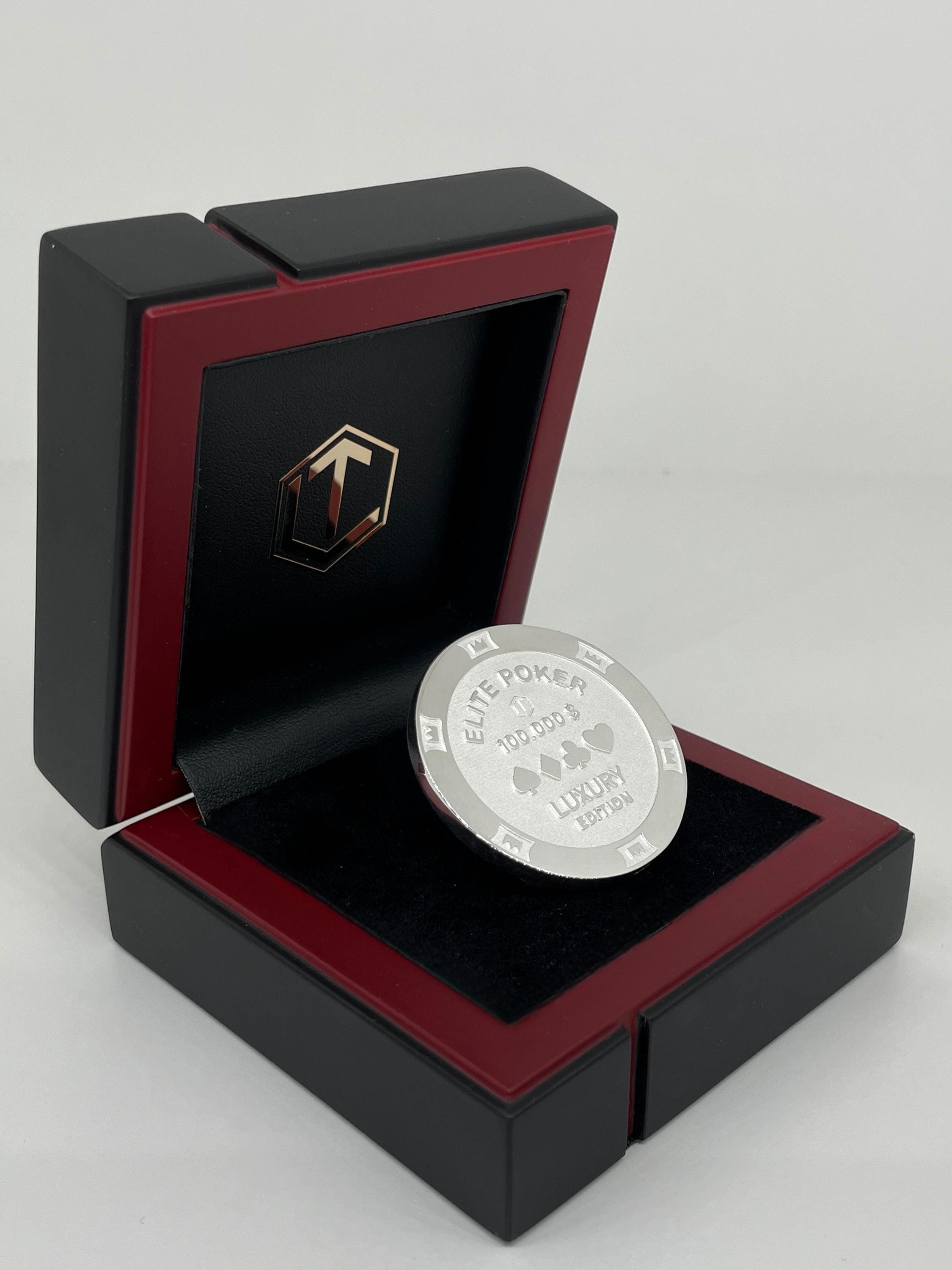 Poker Chip in Solid Sterling Silver, 39 Mm, 35 G – Handcrafted Luxury ...