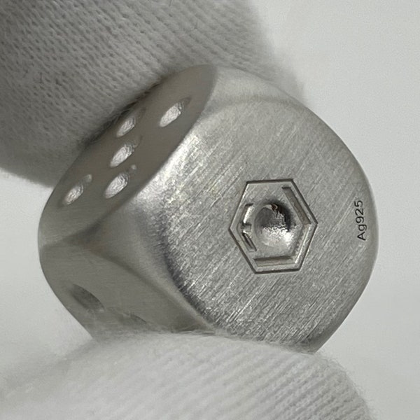 Solid Silver Dice - Etsy