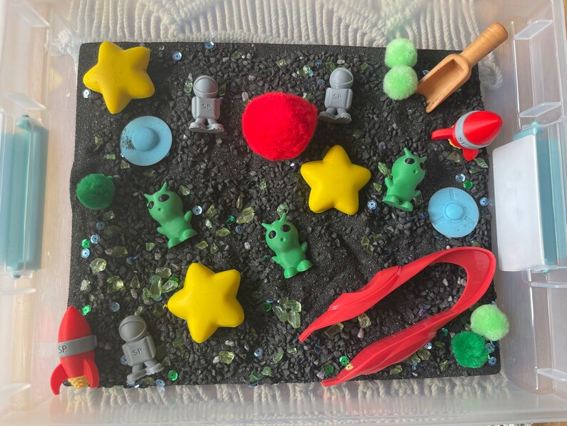 Personalized Outer Space Solar System Sensory Bin Sensory Kit Toddler ...