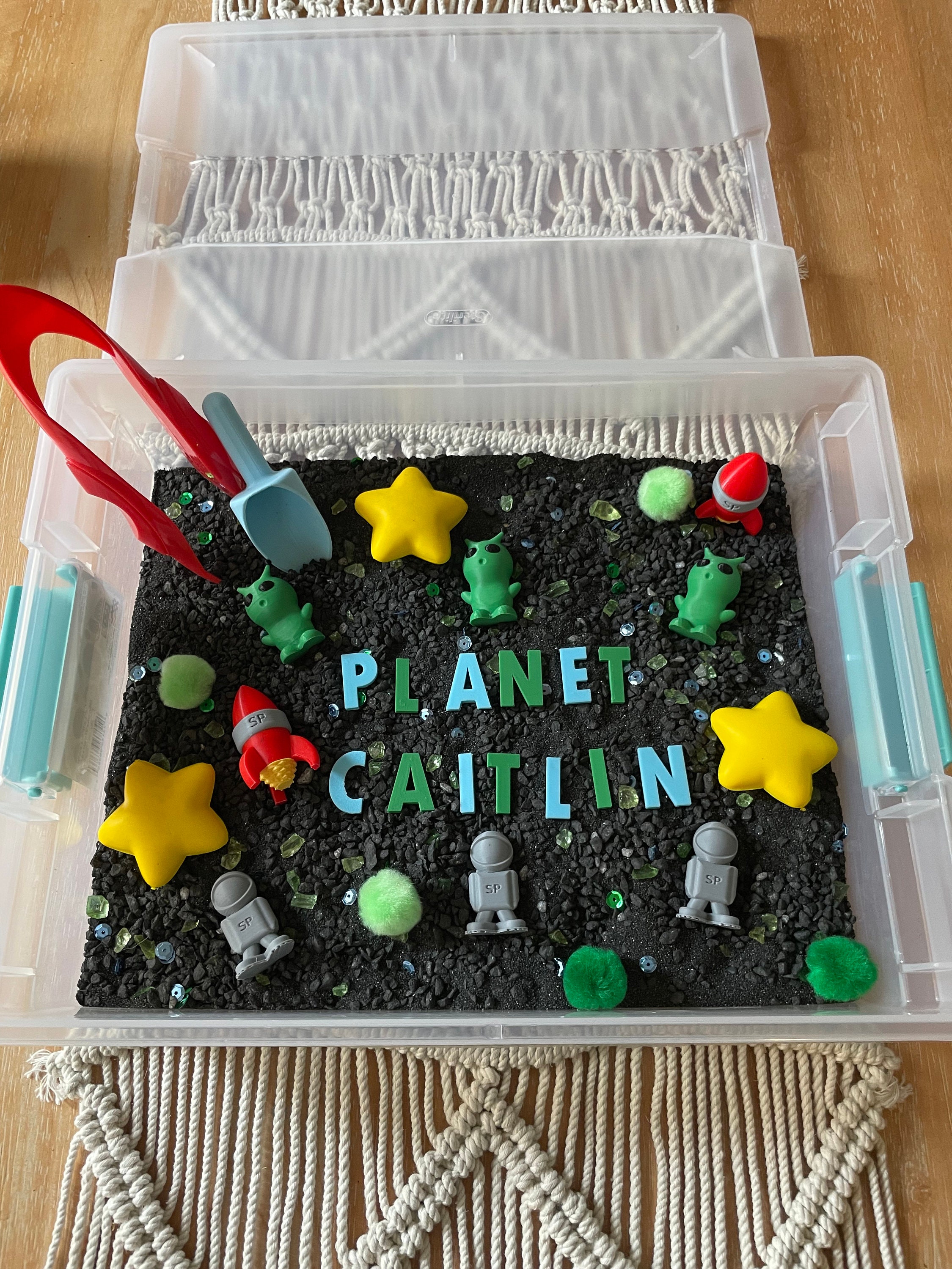 Personalized Outer Space Solar System Sensory Bin Sensory Kit Toddler ...
