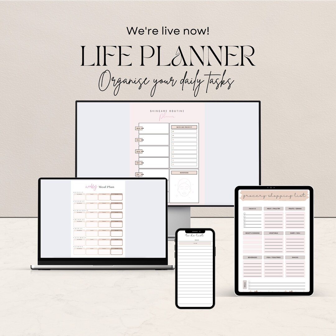 Premium Digital Life Planner 2023 2024 Undated iPad Goodnotes ...