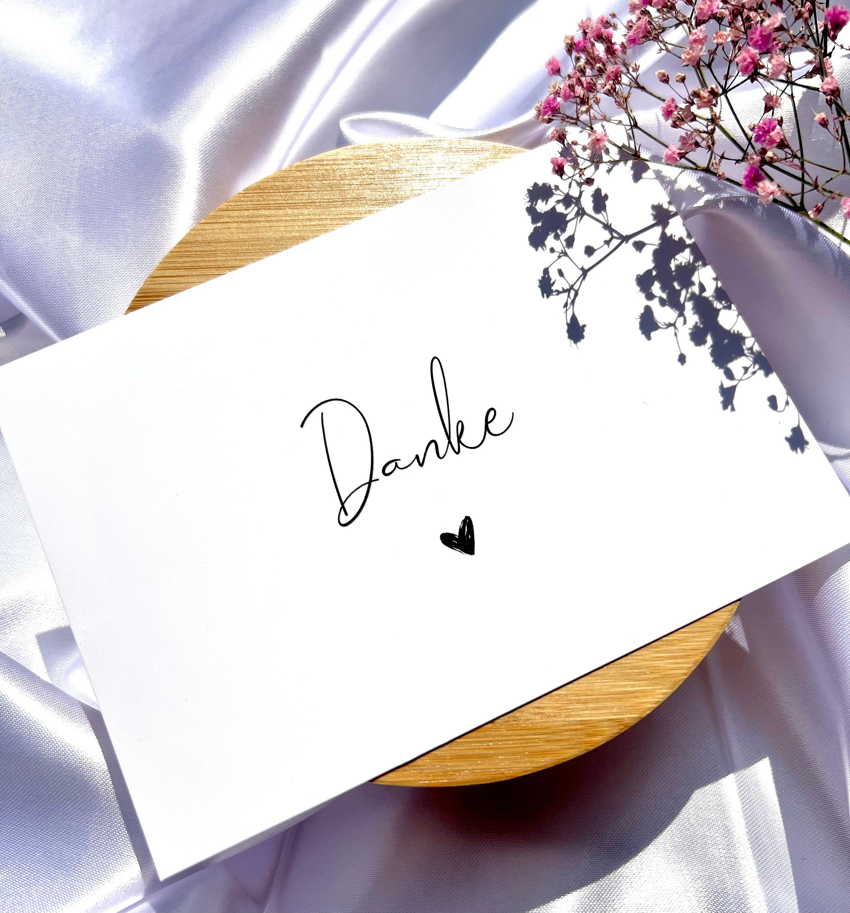 Dankeskarte || Postkarte DANKE | Karte zum Verschicken, Verschenken ...