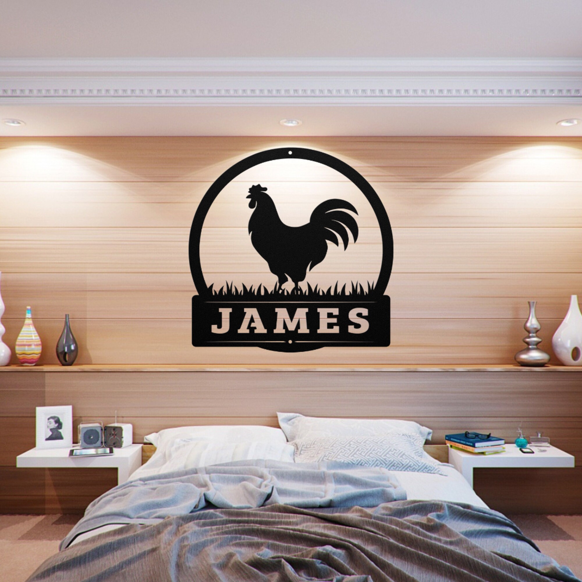 Personalized Chicken Sign Metal Hen Sign Personalized Name - Etsy