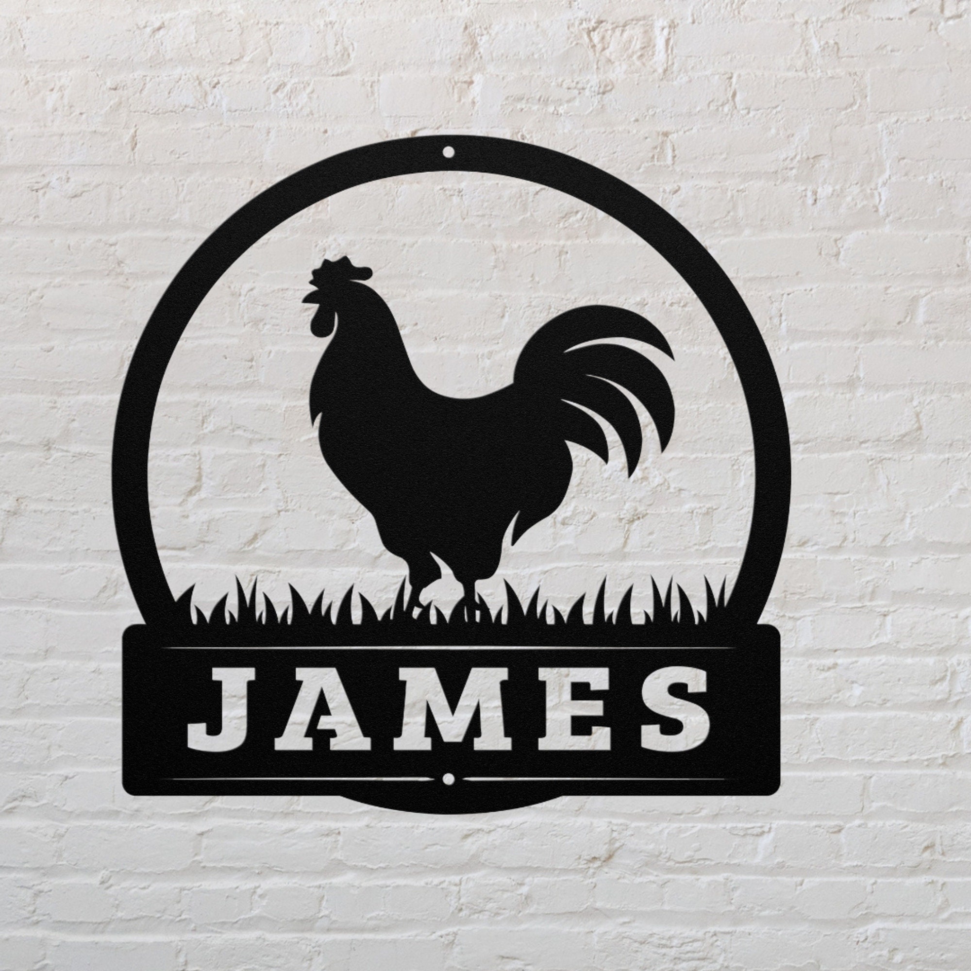 Personalized Chicken Sign Metal Hen Sign Personalized Name - Etsy
