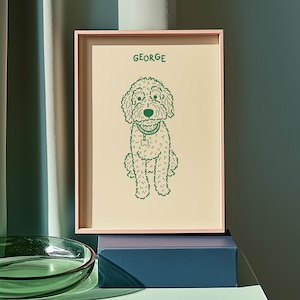 Custom Dog Portrait, Badly Drawn Dog, Pet Portrait, Pet Commission ...