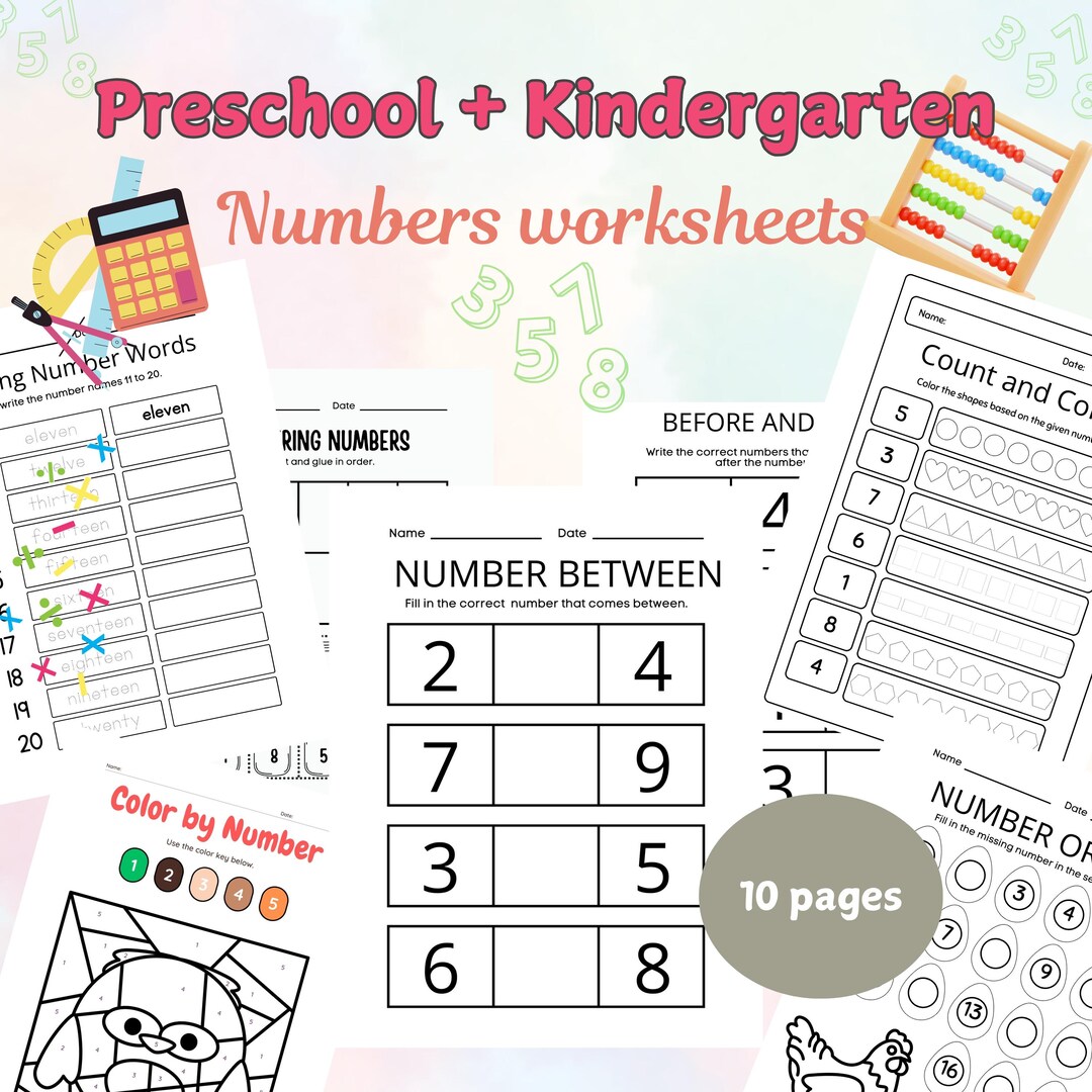 Worksheet for Toddlers Match Book for Teaching Math and Numbers Book ...