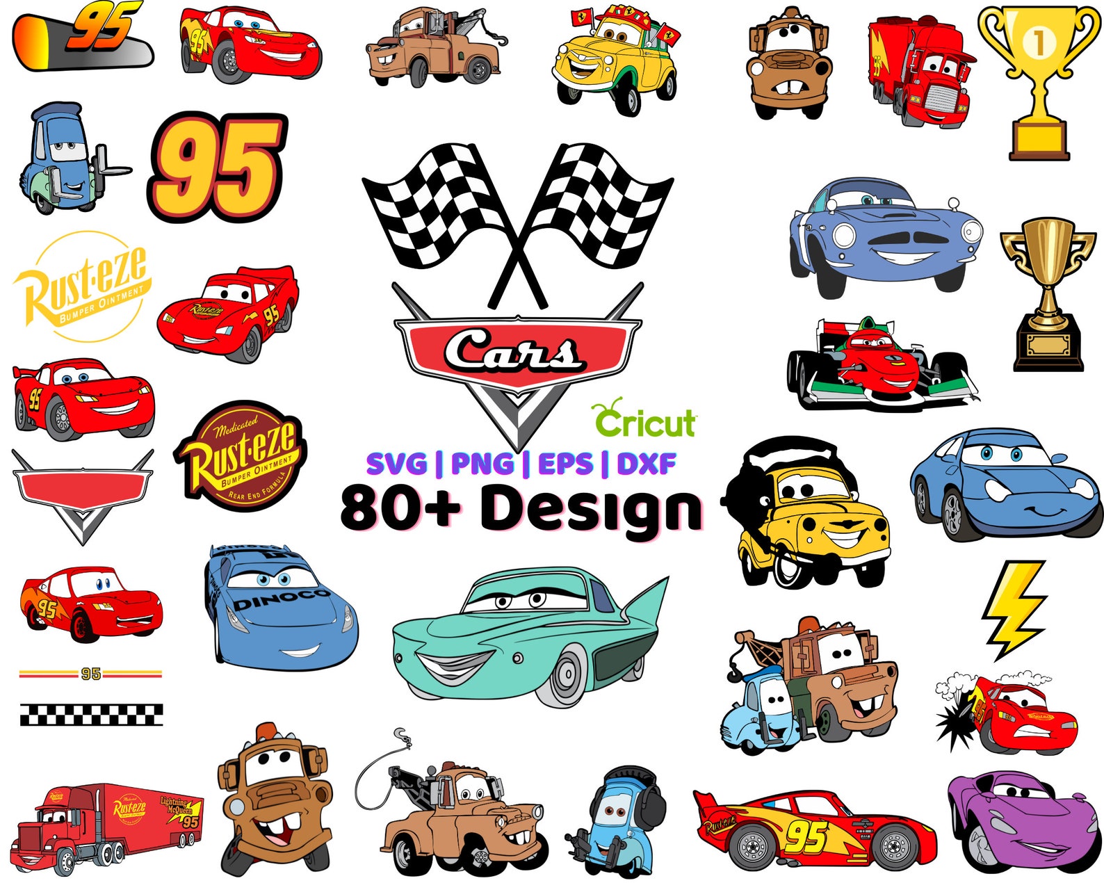Cars Svg Bundle Cut Files for Cricut and Silhouette Cars - Etsy Australia