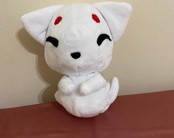 Inari the Kitsune Plushie Pon Plush With Magnetic Spirit Orb - Etsy