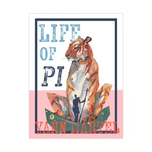 Matte Posters, Life of Pi Book Cover, Peaceful and Bold Design, Great ...