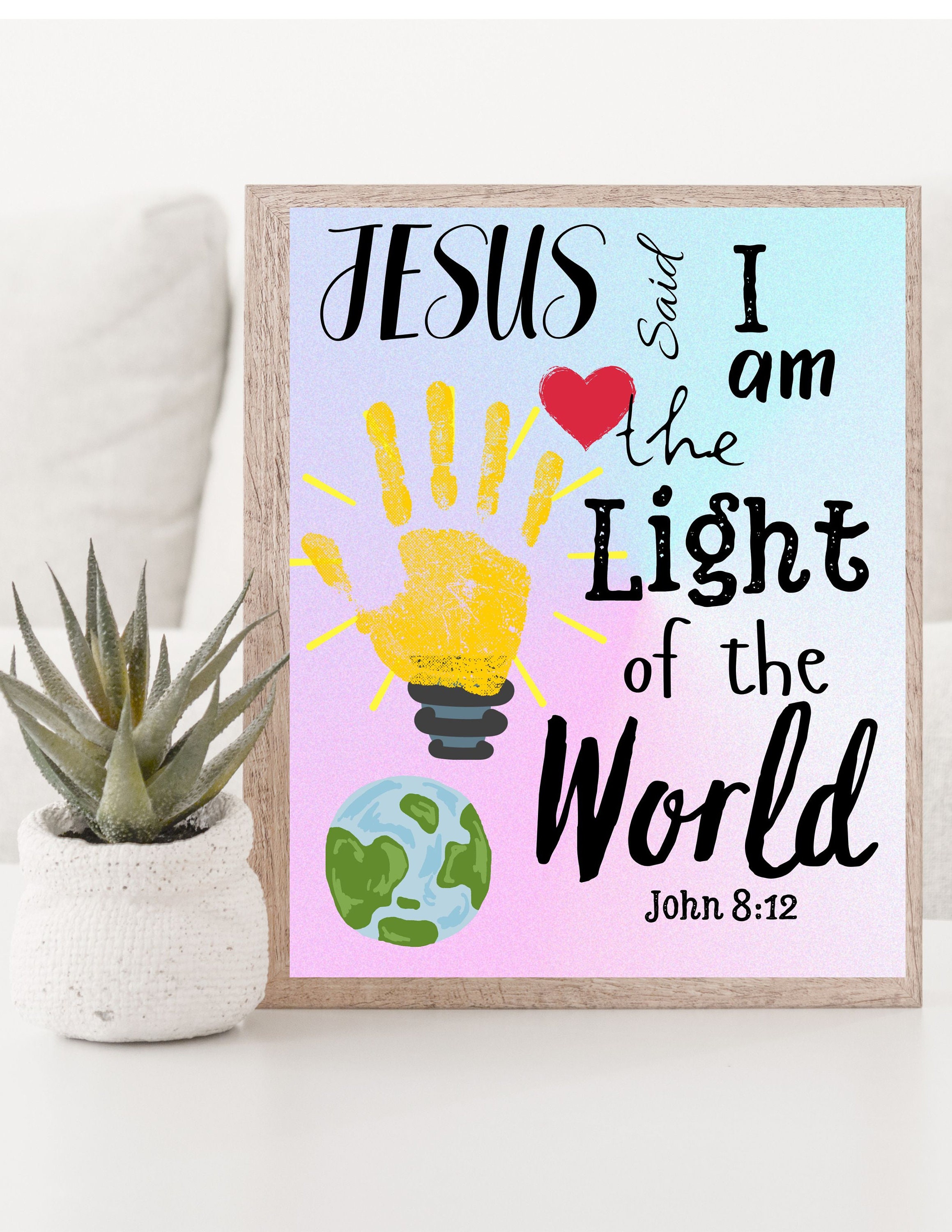 Christian Handprint Art Template|preschool Christian Art| Easy ...
