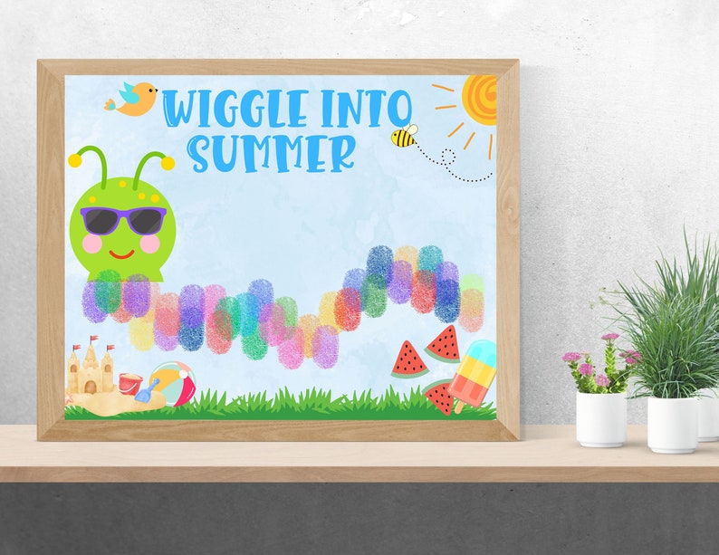 Summer Handprint Art Template|preschool Summer Art| Easy Summer Craft ...