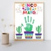 Cinco De Mayo Handprint Art Template|preschool Cinco De Mayo Art| Easy ...