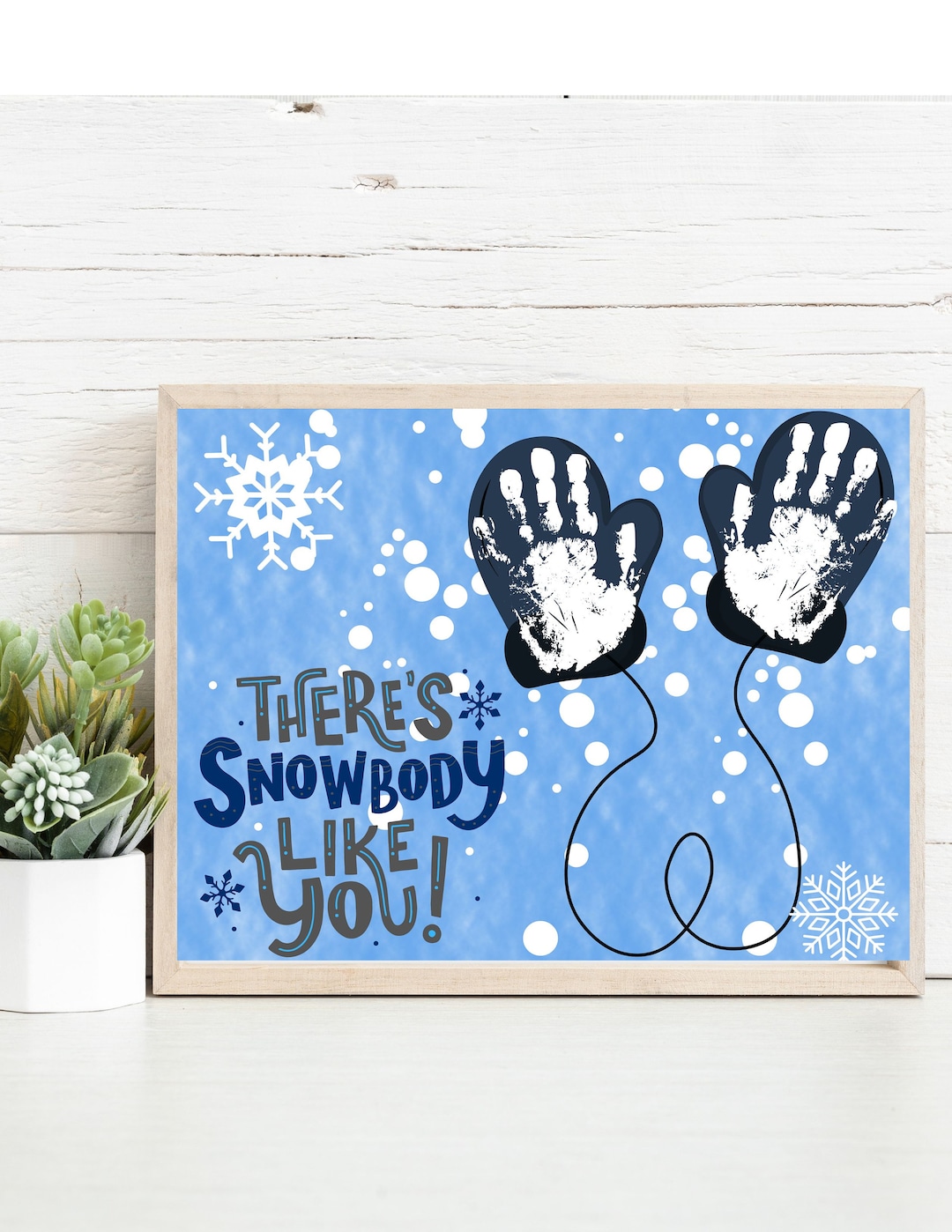 Christmas Handprint Art Templatepreschool Snowflake Art Easy Christmas ...