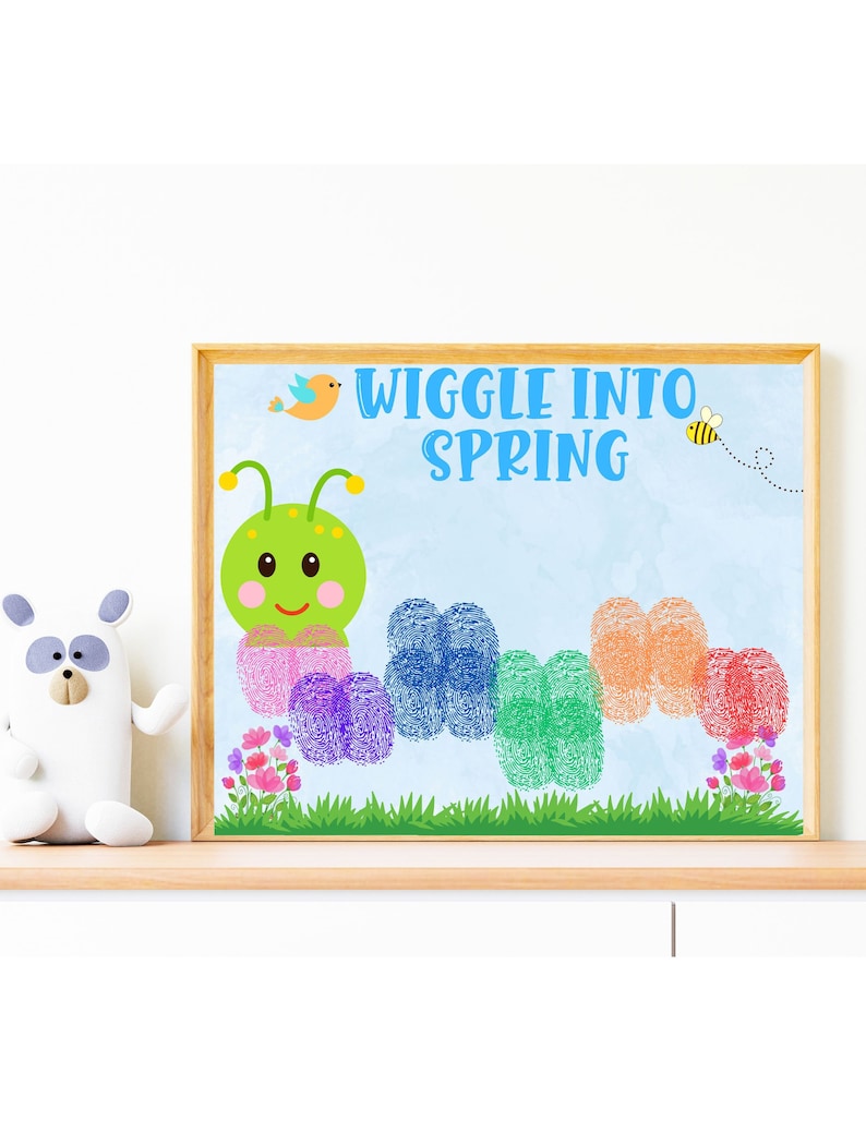 Spring Handprint Art Template|preschool Spring Art| Easy Spring Craft ...