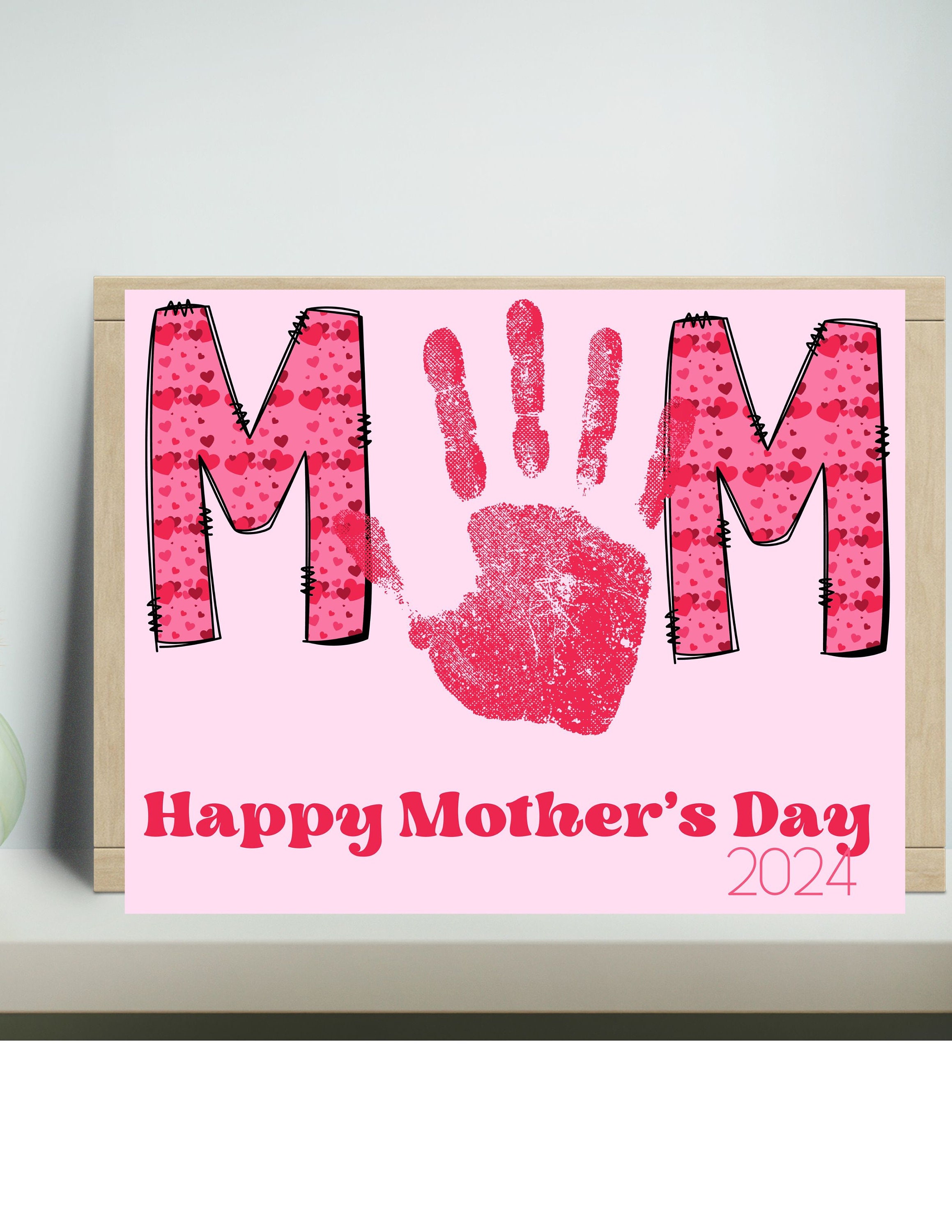 Mother’s Day Handprint Art Template|preschool Art|easy Mother’s Day ...