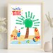 Summer Handprint Art Template|preschool Summer Art| Easy Summer Craft ...