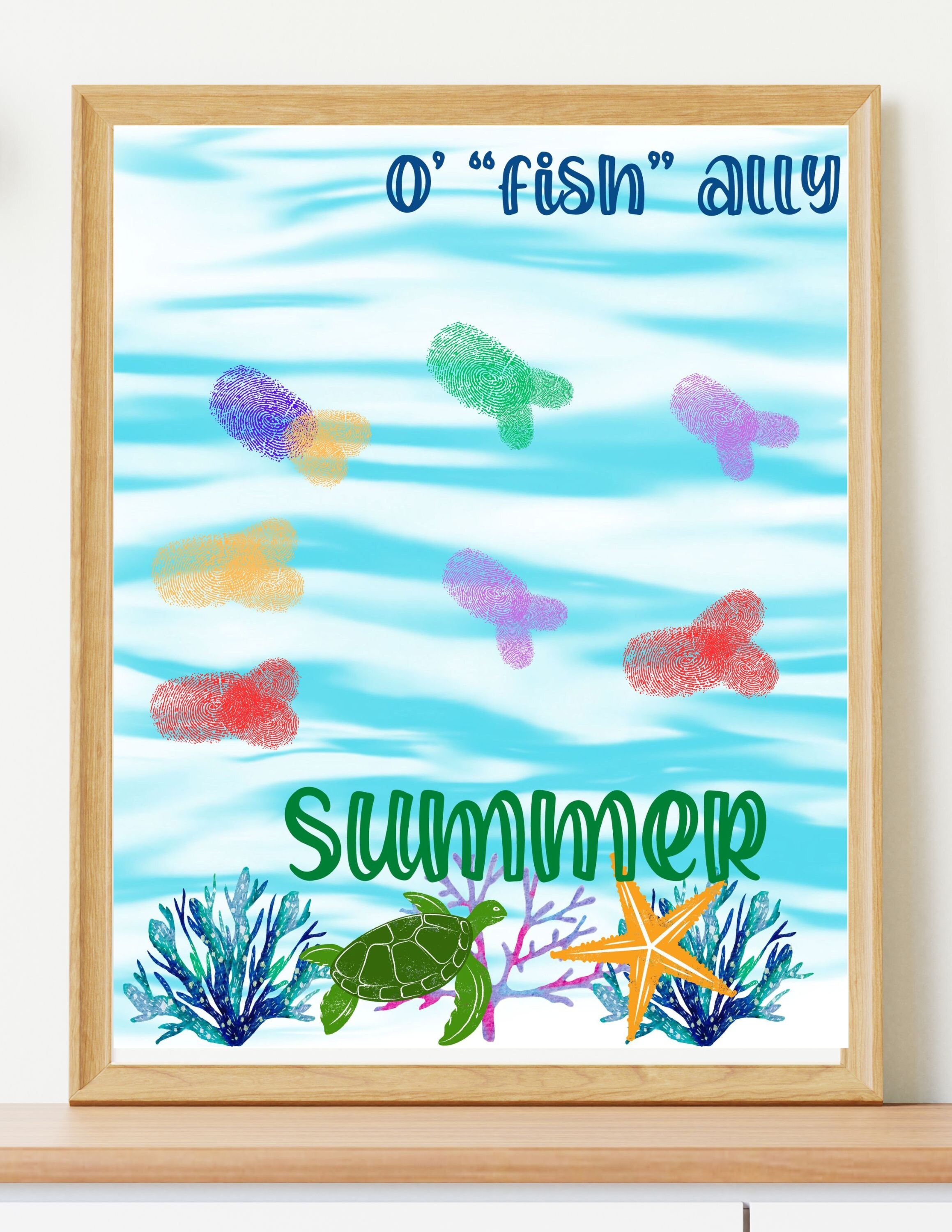 Fish Summer Handprint Art Template|preschool Summer Art| Easy Summer ...