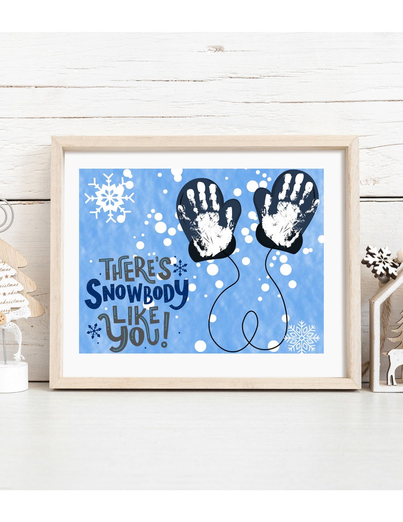 Winter Handprint Art Template|preschool Snowflake Art| Easy Winter ...