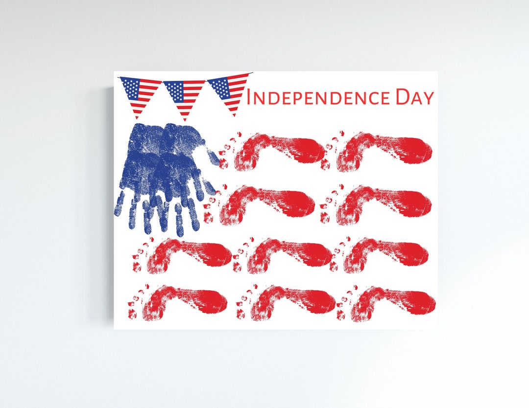 4th of July Handprint Art Template|preschool Summer Art| Easy Summer ...