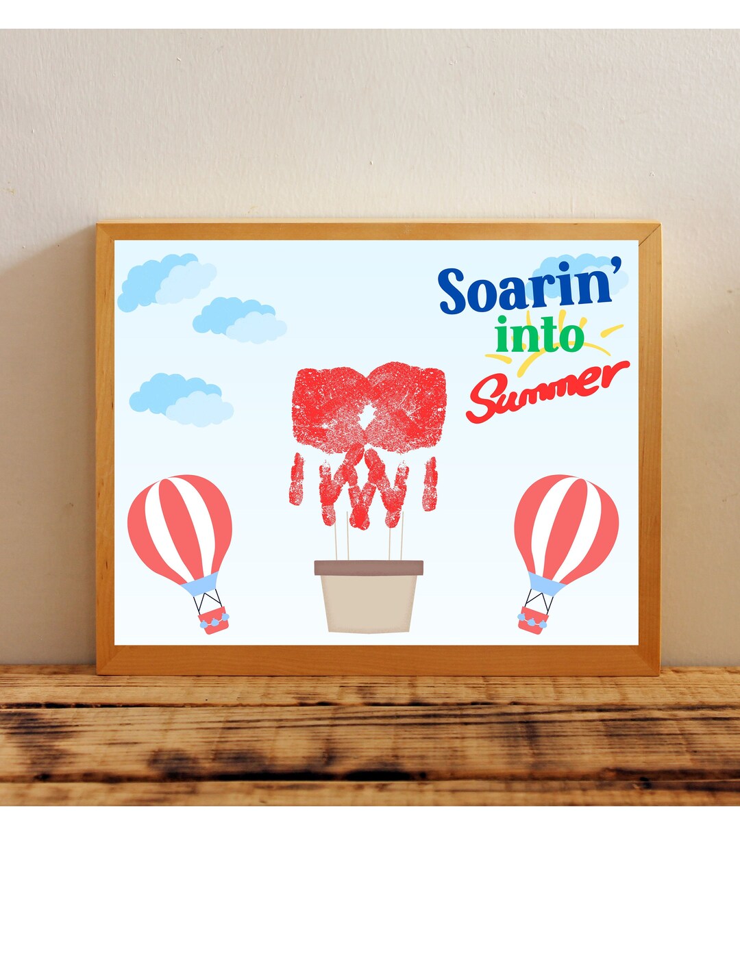 Soaring Into Summer Handprint Art Template|preschool Summer Art| Easy ...
