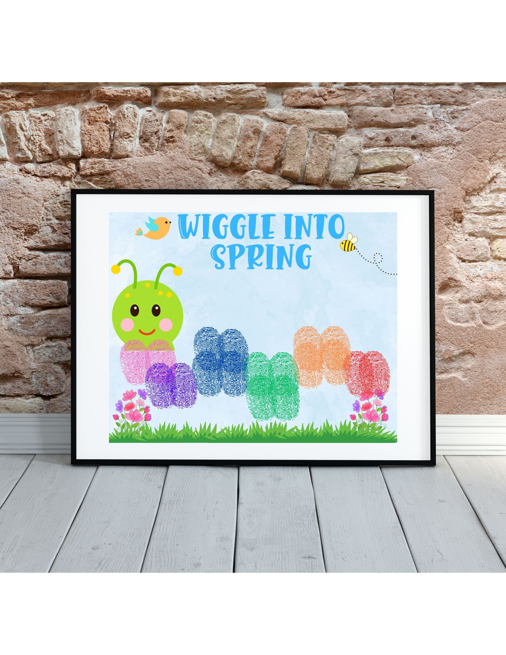 Spring Handprint Art Template|preschool Spring Art| Easy Spring Craft ...