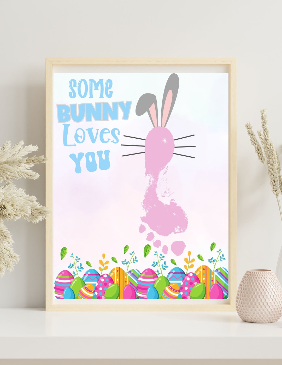 Easter Footprint Art Template|preschool Easter Art| Easy Easter Craft ...