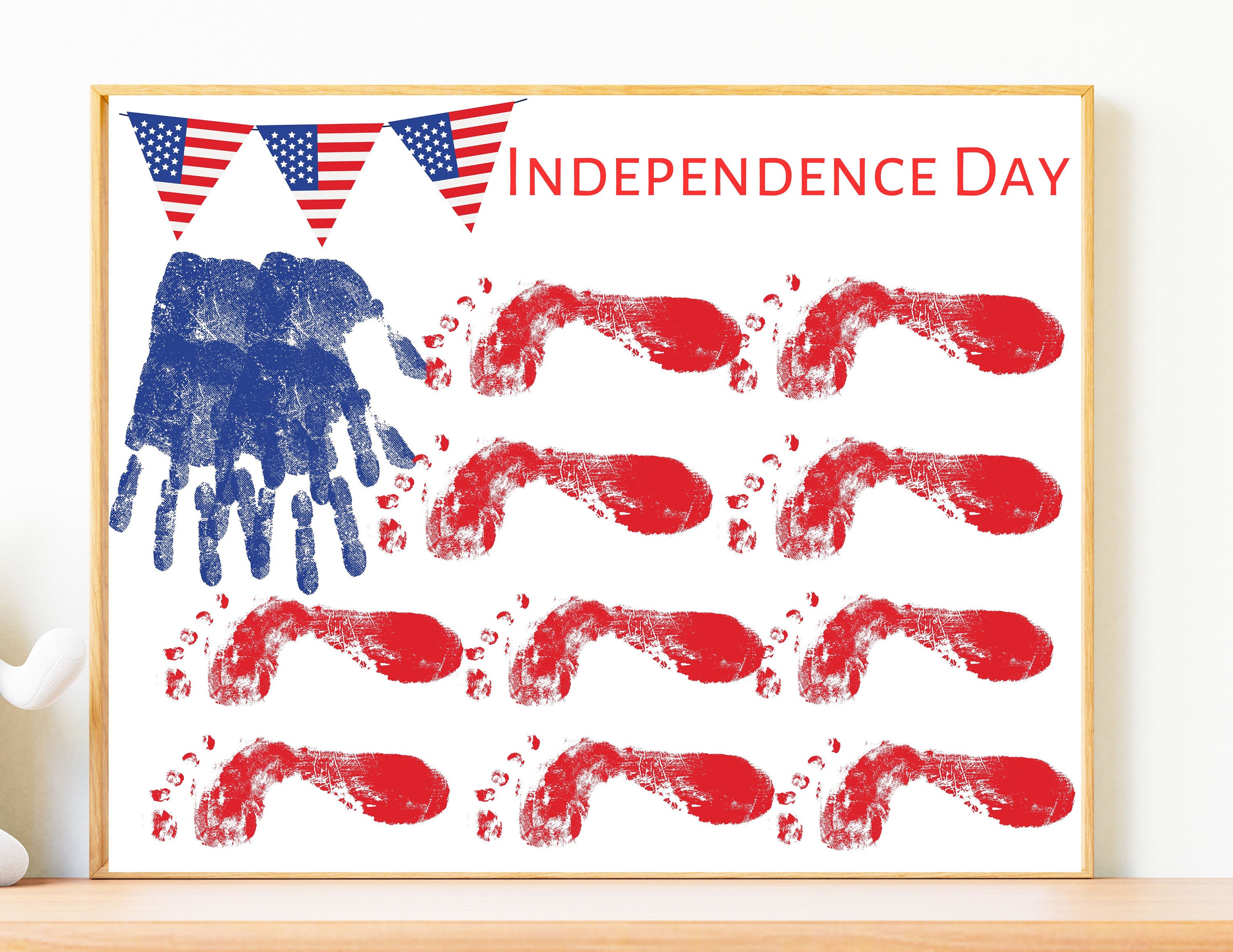 4th of July Handprint Art Template|preschool Summer Art| Easy Summer ...