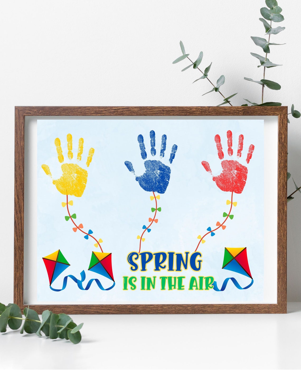 Spring Handprint Art Template|preschool Spring Art| Easy Spring Craft ...