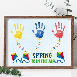 Spring Handprint Art Template|preschool Spring Art| Easy Spring Craft ...