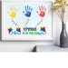 Spring Handprint Art Template|preschool Spring Art| Easy Spring Craft ...
